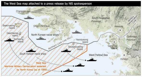 Lawmaker releases map showing Roh's proposed North-South joint fishing ...