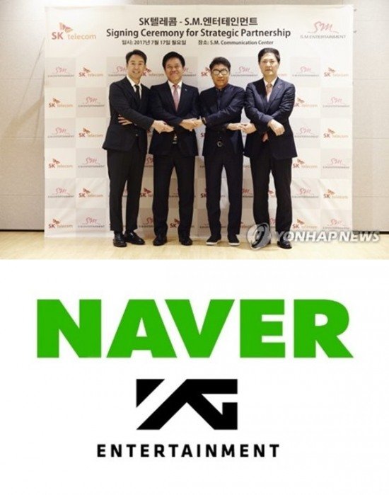 SKT-SM·카카오-로엔·네이버-YG, 선두주자들은 '왜' 만났을까 : 네이트 뉴스
