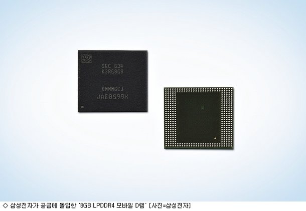 삼성전자, '8GB LPDDR4 모바일 D램' 공급 돌입 : 네이트 뉴스