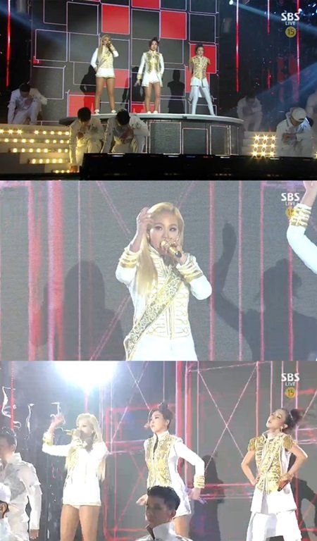 'SBS 가요대전' 2NE1, 박봄 없는 3인 무대도 '완벽' : 네이트 연예