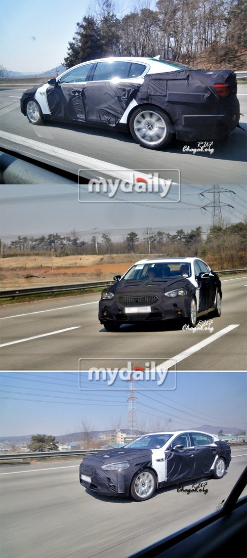 기아차 'K9' 도로주행 스파이샷 유출… "BMW 분위기" : 네이트 뉴스