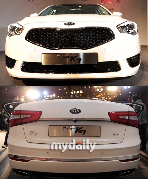 [MD포토] 더 뉴 K7, '변화된 전면부와 타원형 듀얼 머플러' : 네이트 뉴스