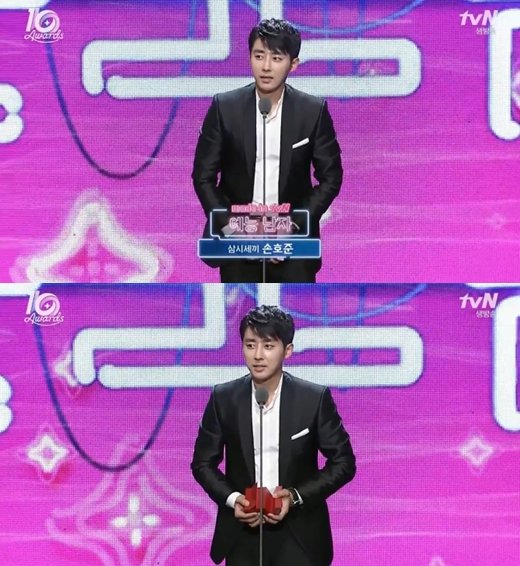 손호준, Made in tvN 男수상 "'삼시세끼' 할 수 있어 감사" [tvN10 어워즈] : 네이트 연예