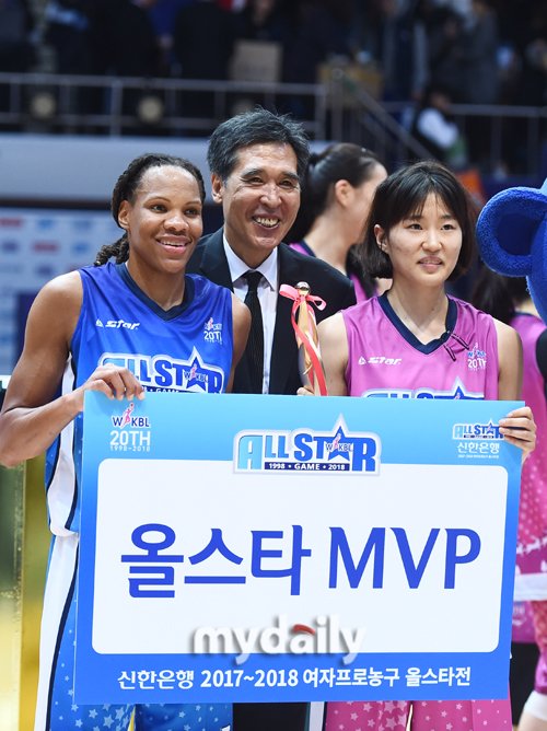 [MD포토] 구슬,커리 'WKBL 빛나는 올스타' : 네이트 스포츠