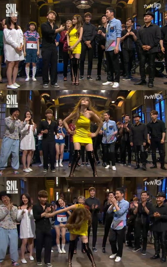 'SNL7' 티파니, '소원을 말해봐' 4배속 댄스 완벽 소화 : 네이트 뉴스