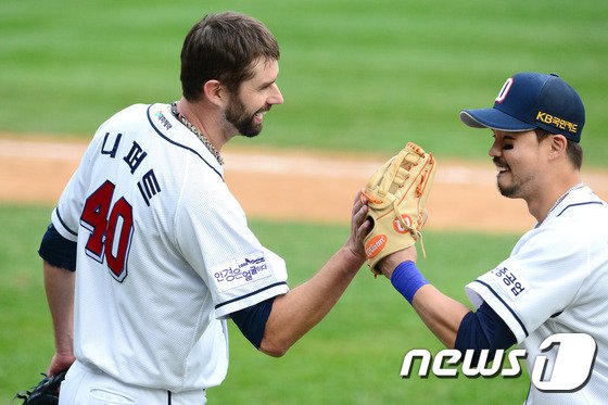 [프로야구] 'PS 34⅓이닝 무실점新' 니퍼트, KS 1차전 MVP(종합) : 네이트 스포츠