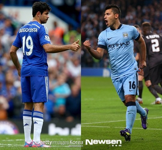 ATM 출신 FW코스타-아게로, EPL서 불붙은 득점 경쟁 : 네이트 스포츠