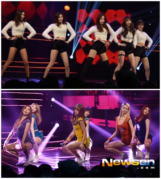 [포토엔화보]EXID VS 헬로비너스 '2015년에도 식지 않는 걸그룹들의 섹시전쟁' : 네이트 연예