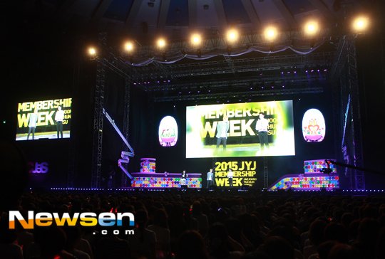 [포토엔]영화 '인사이드 아웃' 콘셉트로한 2015 JYJ 멤버십위크 팬미팅 : 네이트 연예