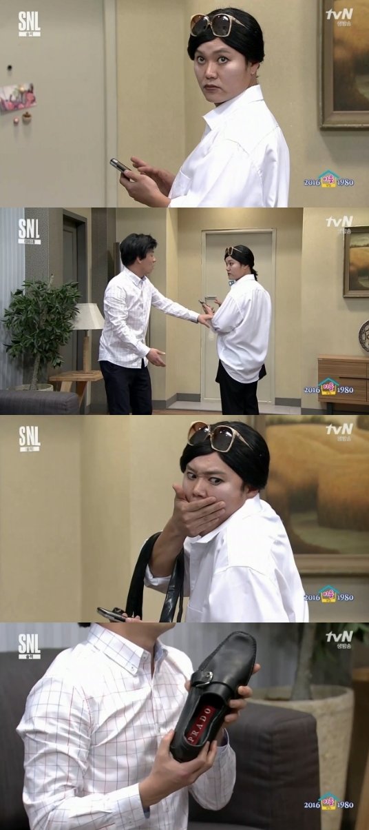 'SNL8' 김민교, 최순실과 외모 싱크로율 100% "죽을 죄를 지었다" : 네이트 연예