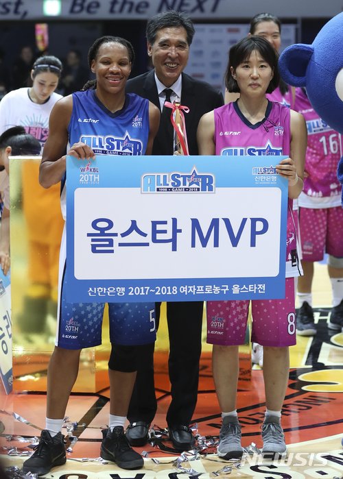 WKBL 올스타전 MVP 커리-구슬 : 네이트 스포츠