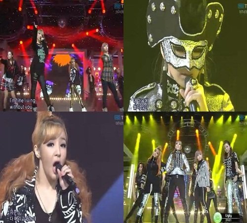 '인기가요' 2NE1, 화려한 퍼포먼스 선보이며 '잠시만 안녕' : 네이트 뉴스