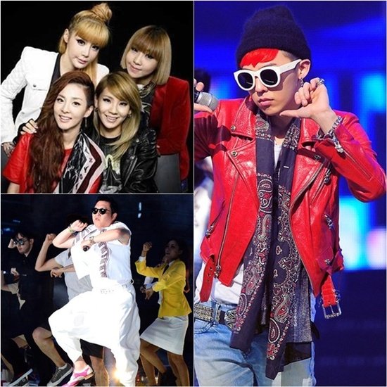 2NE1-싸이-GD, YG 3남매 '음원왕좌' 바통터치 하나 : 네이트 연예