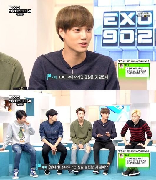 '엑소902014' 카이 "혼성그룹이면 불편할 듯" : 네이트 연예