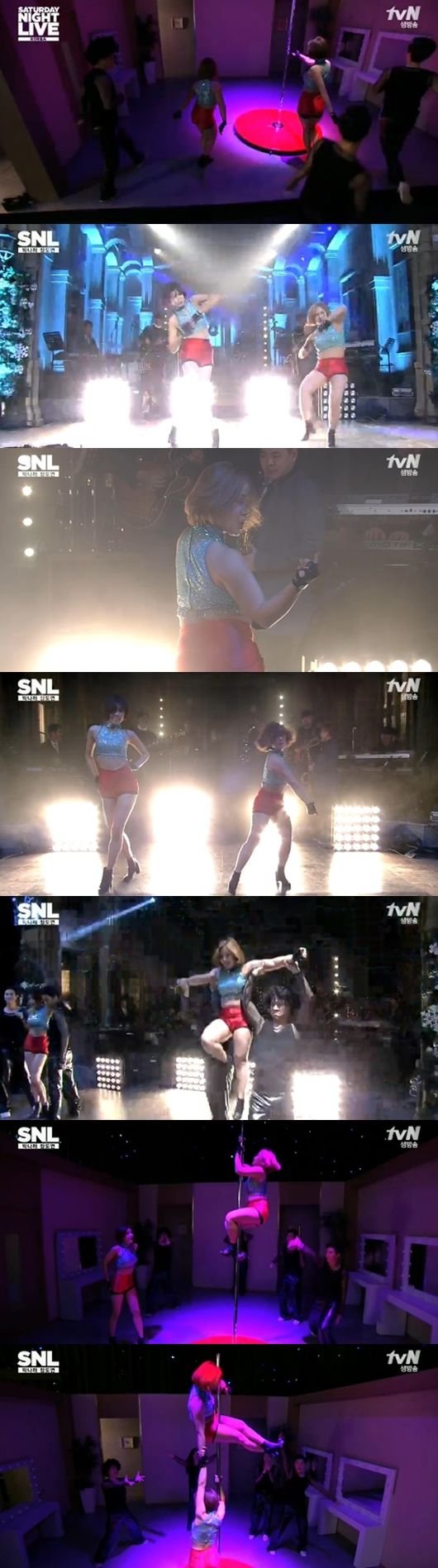'SNL6' 박나래·장도연, 섹시 폴댄스로 포문…빨간 핫팬츠 '후끈' : 네이트 연예