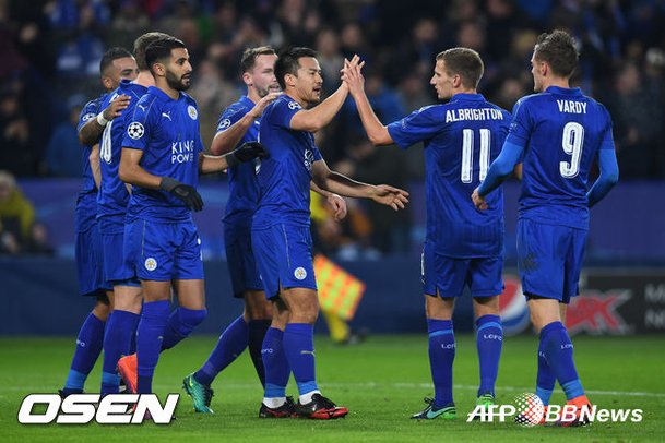 'EPL 챔프' 레스터, 구단 역사상 첫 UCL 16강행 : 네이트 스포츠