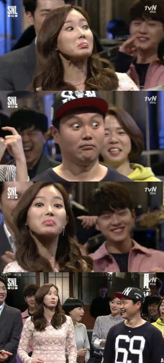 'SNL9' 임수향, 김민교와 눈알돌리기 대결…'빅매치' : 네이트 연예