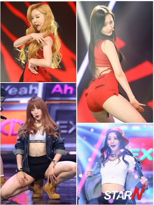 [스타N 줌인] EXID vs 달샤벳, 불붙은 '섹시' 대결 : 네이트 연예