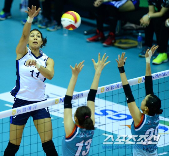 '카리나 23점' IBK기업은행 2차전 승리. 1승1패 : 네이트 스포츠