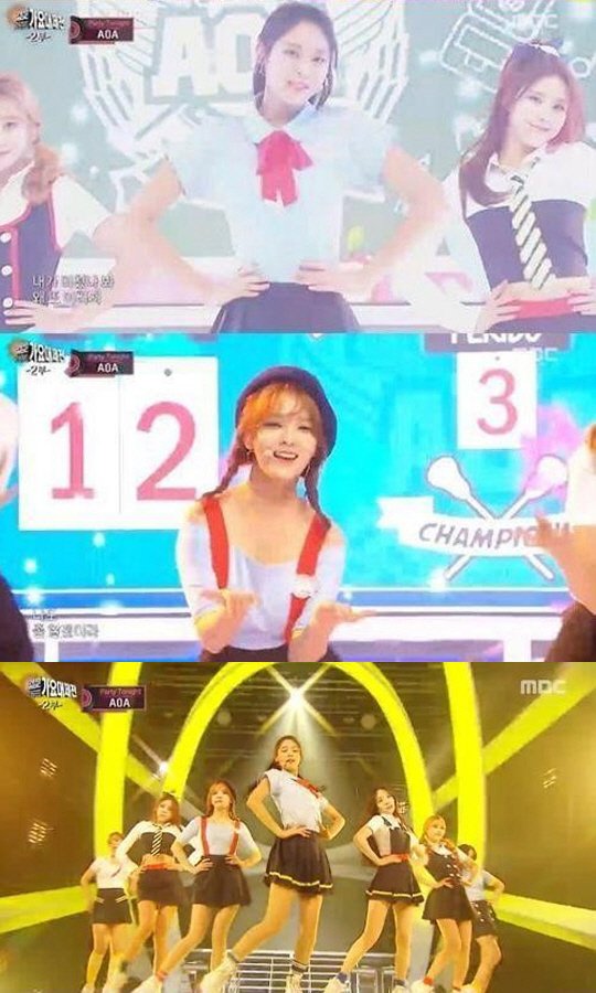 MBC 가요대제전 AOA, 스쿨룩 '심쿵' 매력 발산…설현까지 합류 '완전체' : 네이트 뉴스