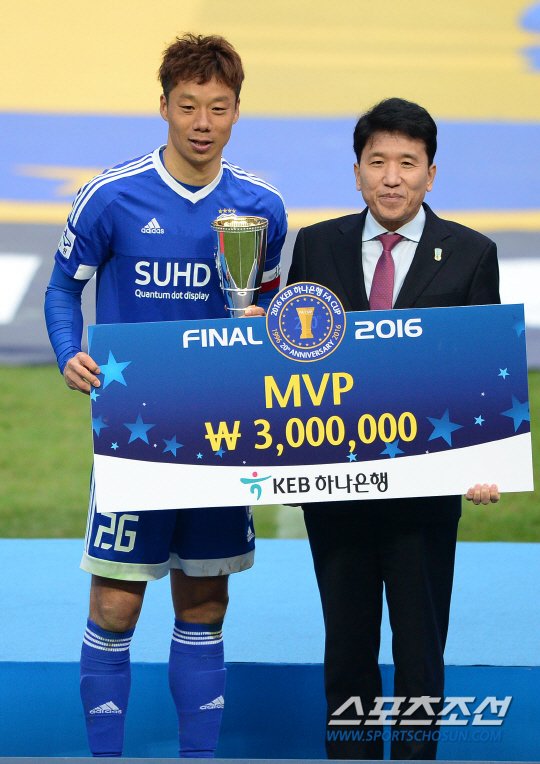 [포토] 염기훈, FA컵 MVP 수상! : 네이트 스포츠