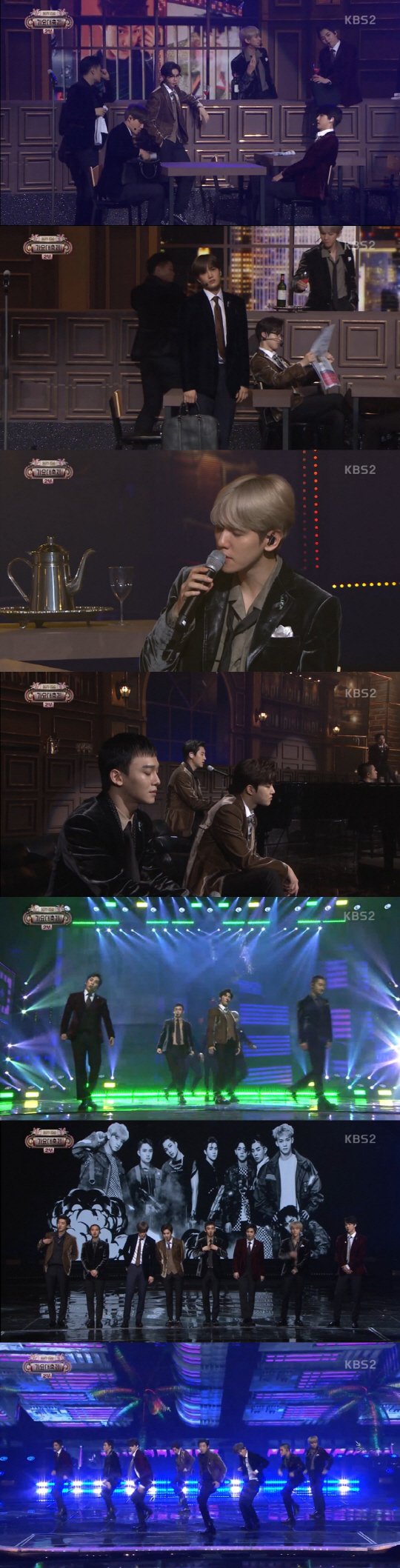 [2017 KBS 가요대축제] '뮤지컬 같은 무대'···엑소, 축제의 화려한 피날레 : 네이트 연예