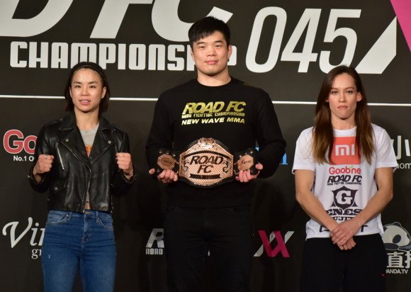 [로드FC 045] '환상 레프트' '세계 1위' 함서희, '2위' 프레이에 TKO승…'타이틀 방어' : 네이트 스포츠