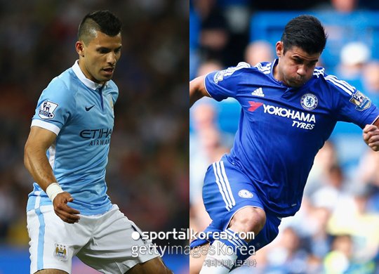 [EPL 2R] '빅매치' 맨시티 vs 첼시 선발 발표, 아구에로-코스타 선봉 : 네이트 스포츠