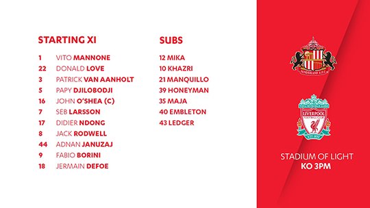 [EPL 20R] 리버풀, 선덜랜드전 선발 공개…'마네-피르미누 출격' : 네이트 스포츠