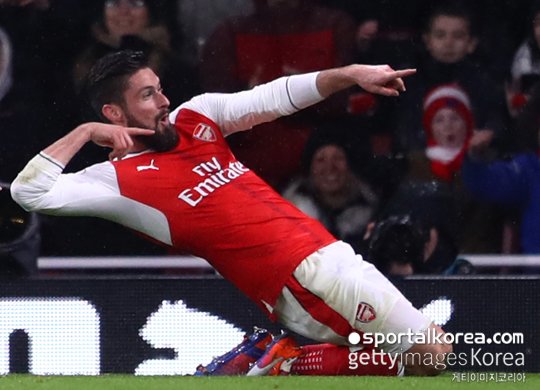 [EPL 19R] '지루 원더골' 아스널, C.팰리스 2-0 제압…이청용 20분 : 네이트 스포츠