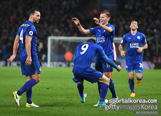 [EPL 31R] '바디 쐐기골' 레스터, 선덜랜드에 2-0 완승…'5연승 행진' : 네이트 스포츠