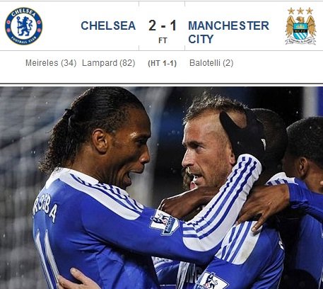 [EPL 15R] '램파드 역전골' 첼시, 무패행진 맨시티 격침 : 네이트 스포츠