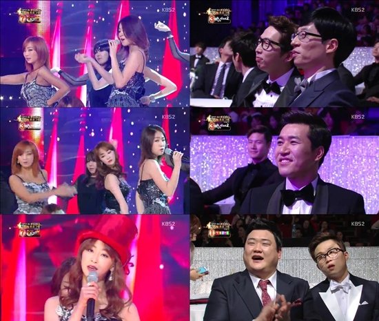 [KBS 연예대상] 씨스타, 섹시한 축하 무대…유재석도 '덩실덩실' : 네이트 뉴스