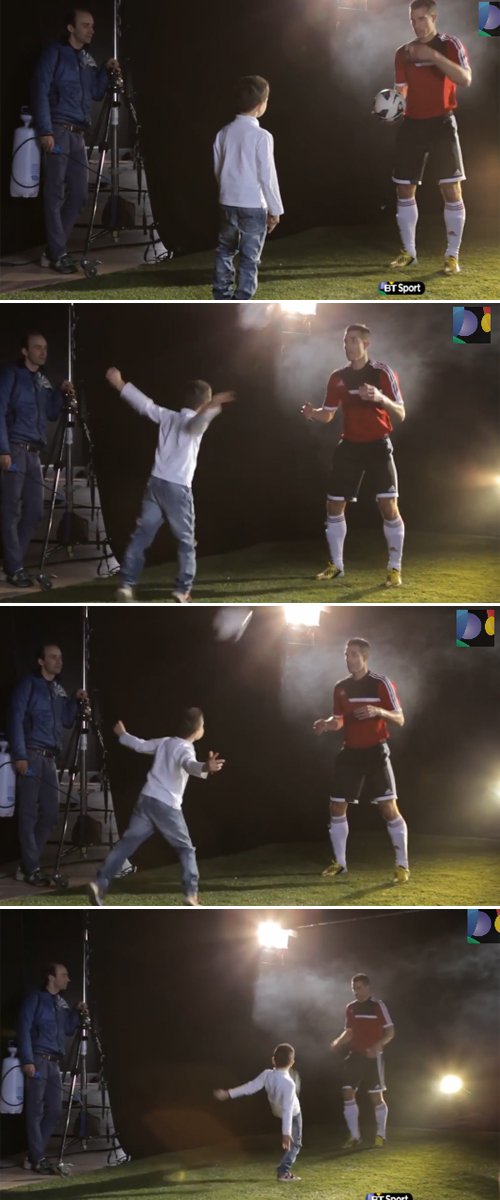 [영상] '맨시티' 판페르시 아들, 아버지와 환상 머리 테니스 대결 : 네이트 스포츠