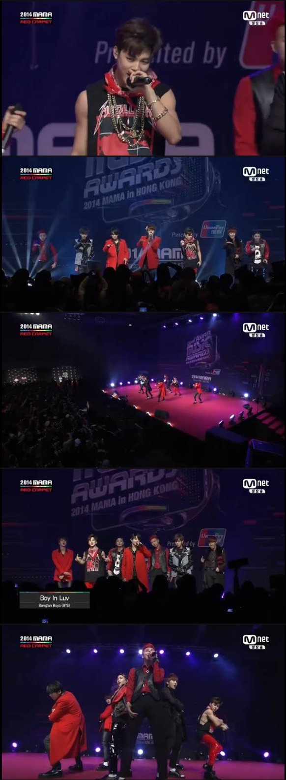 [2014 MAMA] 방탄소년단, '상남자' 매력으로 홍콩 홀리다 : 네이트 뉴스