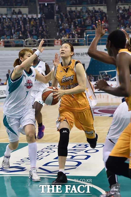 [WKBL] '강아정 20점' KB스타즈, 하나은행에 79-77 역전승 : 네이트 스포츠