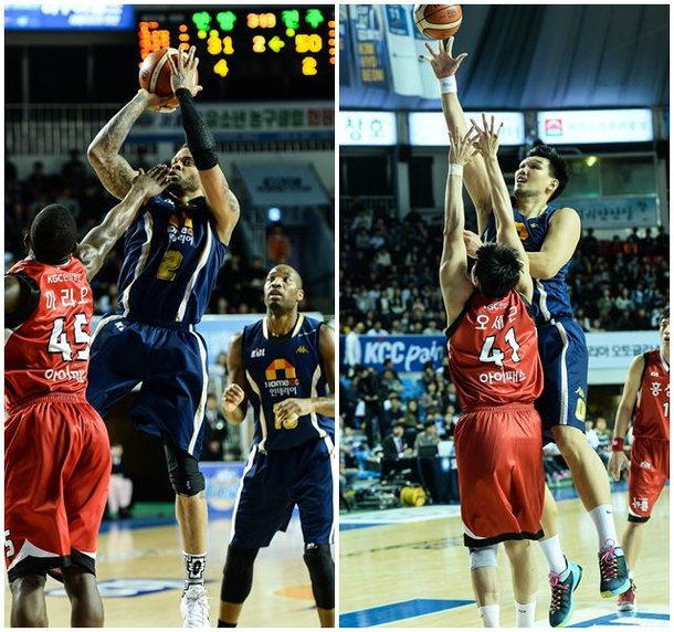 [TF프리즘] 39점 에밋-16리바운드 하승진, KCC 승리 파랑새 : 네이트 스포츠