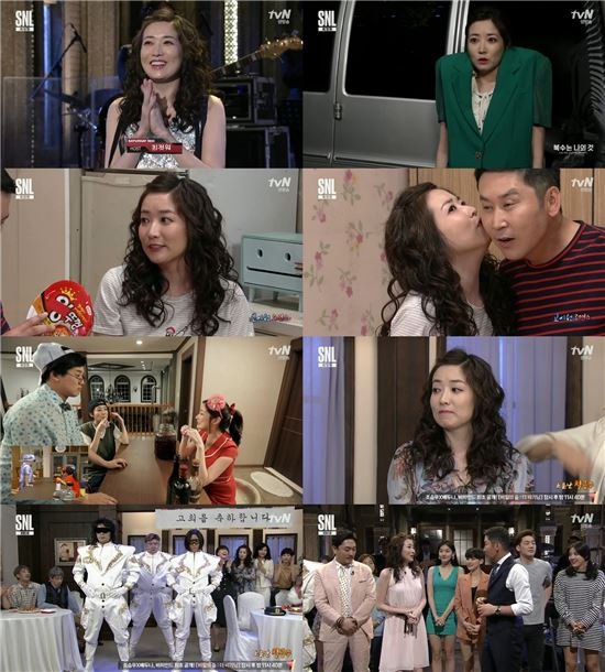 'SNL9' 최정원, 성공적인 예능 나들이…애교는 덤[텔리뷰] : 네이트 연예