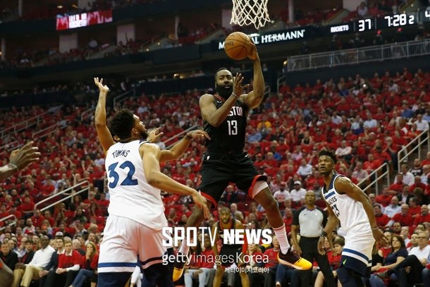 [NBA PO] 휴스턴, 미네소타 4-1로 꺾고 PO 2라운드 진출 : 네이트 스포츠