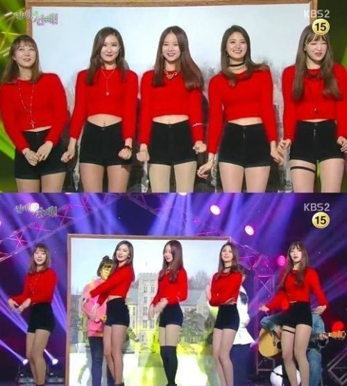 '개콘' EXID , 아찔 핫팬츠로 '위아래' 댄스…남성관객 '열광' : 네이트 연예