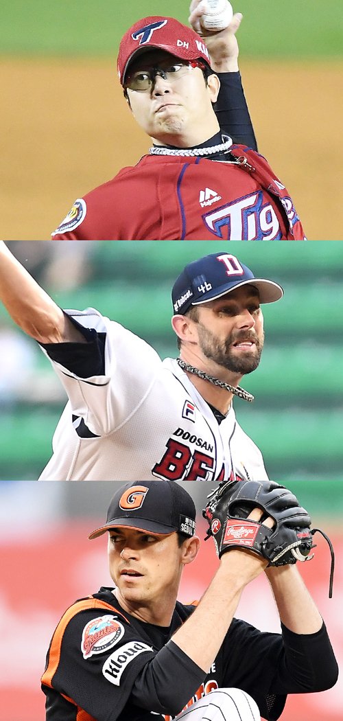 양현종·니퍼트·레일리 등 6명, KBO 7월 MVP 후보 선정 : 네이트 스포츠