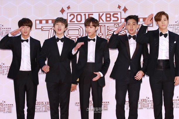 [S포토+] B1A4, "경례 합니다" (KBS 가요대축제) : 네이트 뉴스