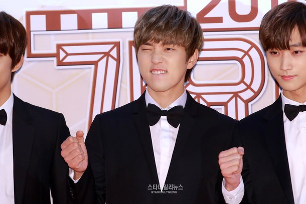 [S포토+] B1A4 산들, "아앙~" (KBS 가요대축제) : 네이트 뉴스