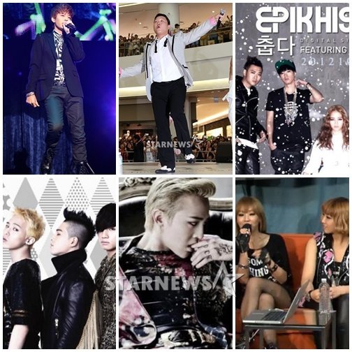 세븐·빅뱅·2NE1·싸이·GD·에픽..YG, 올 6연속 홈런 : 네이트 연예