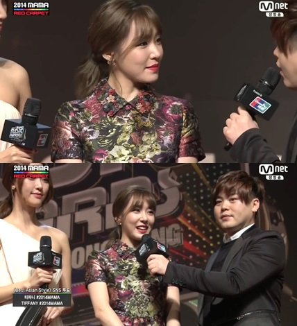 '2014 MAMA' 티파니 "핑크색 차, 최근에 바꿨다" : 네이트 연예
