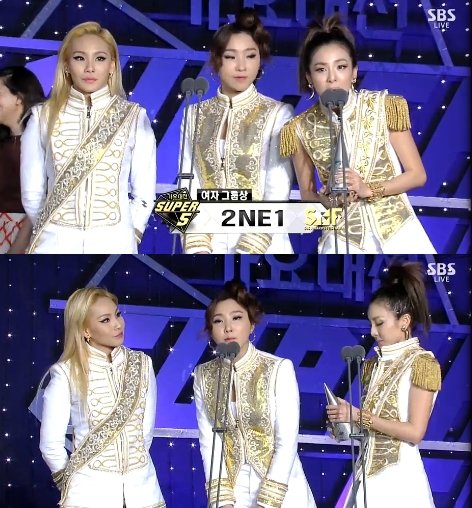 2NE1, SBS 가요대전 여자그룹상 수상 : 네이트 연예