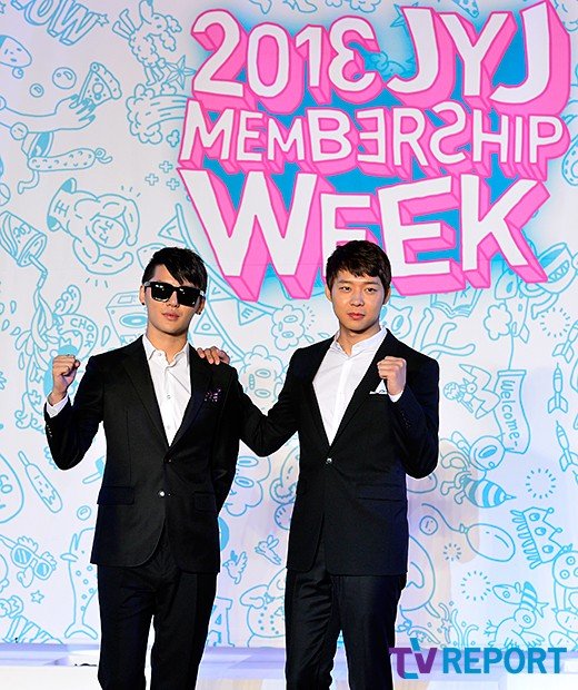 [T포토] 김준수-박유천 '언제나 화보처럼'(멤버쉽 위크) : 네이트 연예