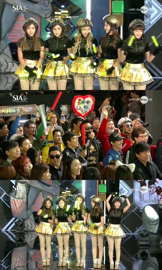 '2013 SIA' 크레용팝 '뉴아이콘' 수상, "팝저씨들 덕분" : 네이트 연예