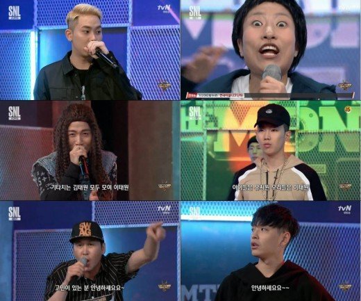 'SNL7' AOMG 박살낸 新힙합크루 MC동엽+UV세윤+문복세영 : 네이트 연예