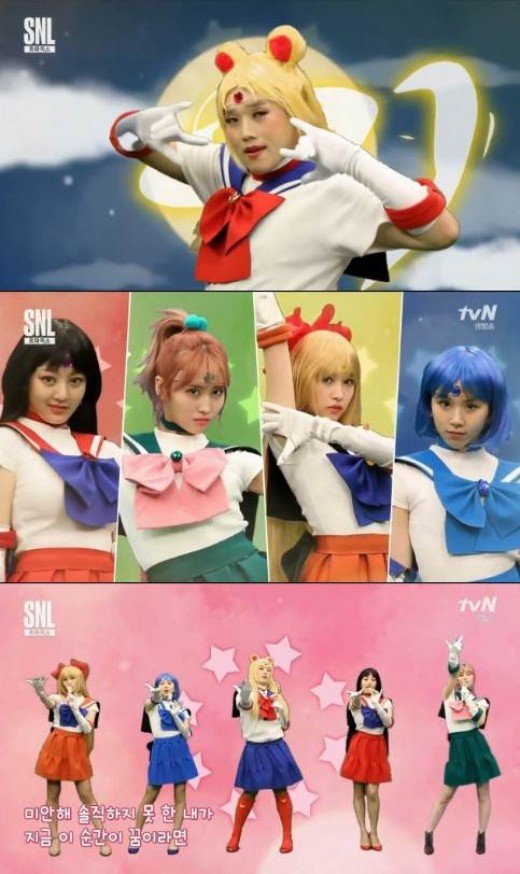 'SNL8' 권혁수X트와이스 세일러문 패러디…다음엔 코난 : 네이트 연예